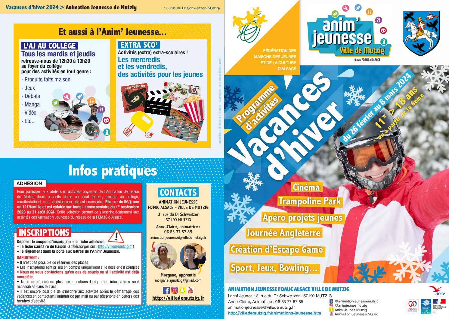 Animation Jeunesse - Site de la Ville de Mutzig dans le département du Bas-Rhin (67) et la ...